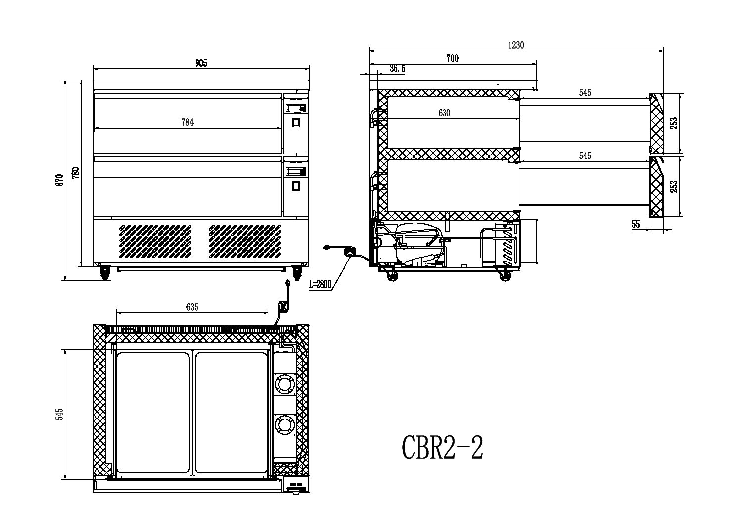 CRD2-2 Line Drawing – Trufrost