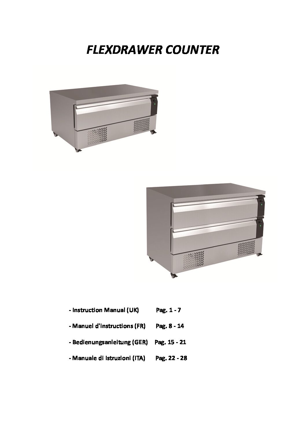 Convertible Refrigerated Drawers user manual – Trufrost